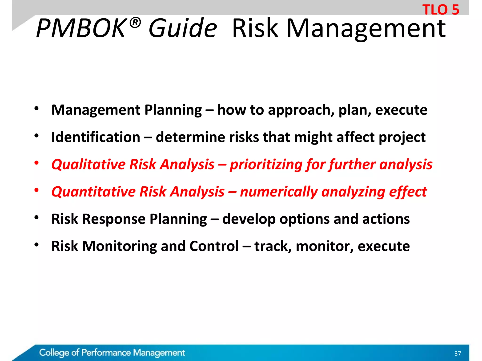 Technical Risk Management | PPT