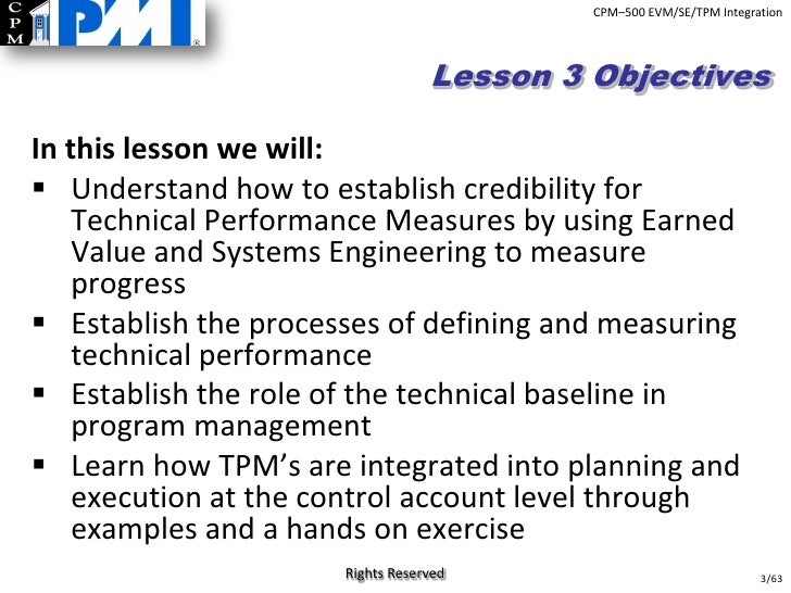 Technical Performance Measures