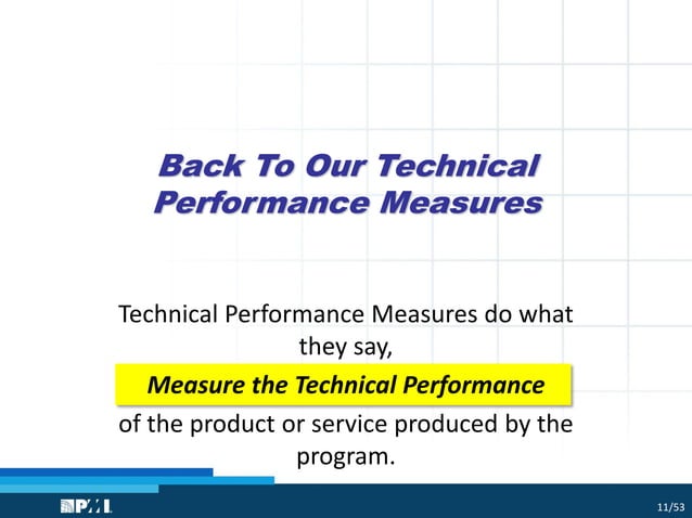 Implementing Technical Performance Measures | PPT