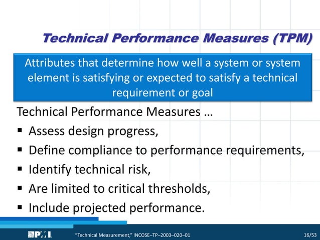 Implementing Technical Performance Measures | PPT