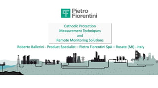 Cathodic Protection Measurement Techniques and Remote Monitoring ...