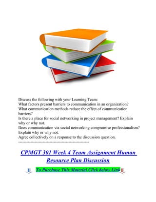 CPMGT 301 help A Guide to career/Snaptutorial | PDF | Educational Assessment | Education