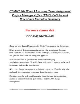 CPMGT 304 Technology levels--snaptutorial.com