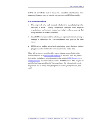 CPM Identified as RPM Engine at ARC Forum | PPT