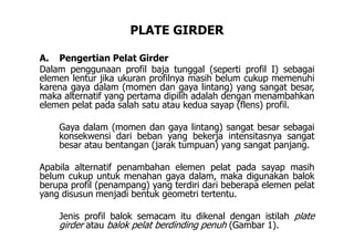 struktur balok–pelat–girder dalam konteks sistem lantai, karena ini ...