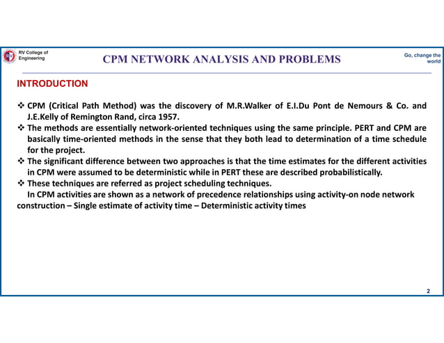 Cpm network analysis and problems | PDF | Computer Software and ...