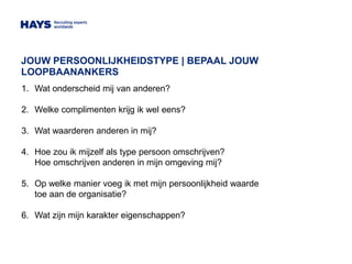 Jouw Carrièreplan | Module 1 | PPT