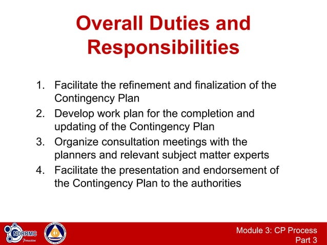 Contingency Planning Module 3, Part 3 - Process.pptx