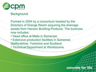 CPM Perfect Manhole CPD | PPT | Civil Engineering Industry | Industries