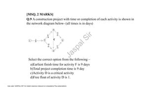CPM PERT network diagram critical path method | PDF