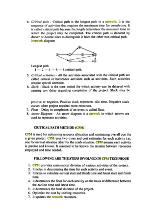 PROJECT MANAGEMENT - CPM & PERT | PDF | Technology & Computing