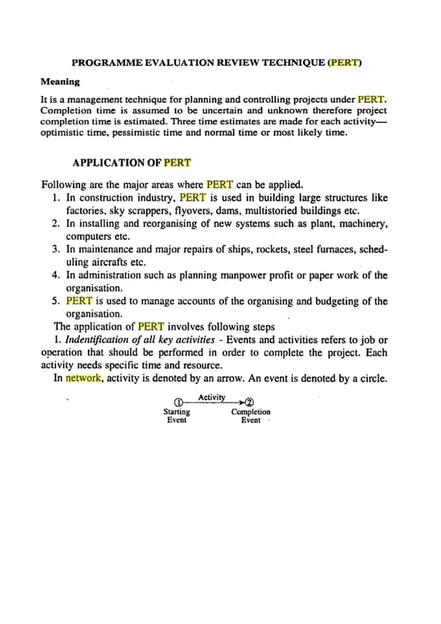 PROJECT MANAGEMENT - CPM & PERT | PDF | Technology & Computing