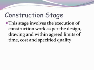Stages In Construction | PPTX