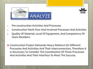 Six Sigma and Construction Industry | PPTX