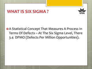 Six Sigma and Construction Industry | PPTX