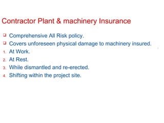 Contractor Plant and Machinery Insurance | PPT