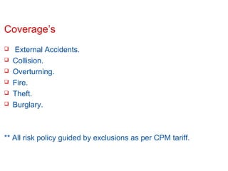 Contractor Plant and Machinery Insurance | PPT