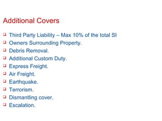 Contractor Plant and Machinery Insurance | PPT