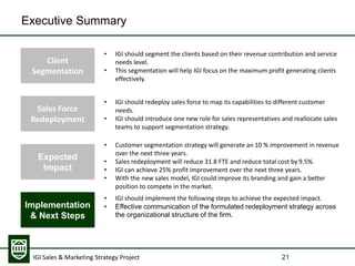 IGI Consulting Case Presentation | PPT