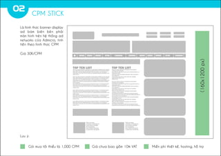 Profile sản phẩm CPM Stick_Admicro | PDF