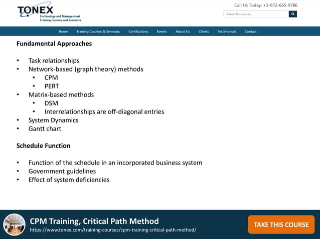 Critical Path Method (CPM) Training | PPTX | Business | Business and ...