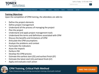 Critical Path Method (CPM) Training | PPTX