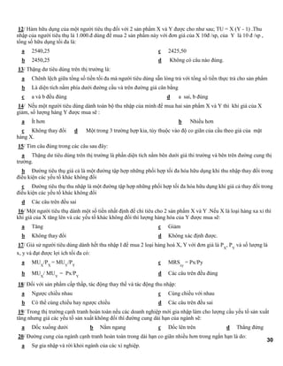 CÓ ĐÁP ÁN - BỘ ĐỀ ÔN THI KINH TẾ VI MÔ UEH.pdf