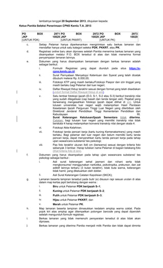 Cpns kementerian luar negeri 2013 | PDF