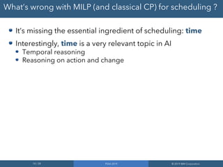 CP Optimizer pour la planification et l'ordonnancement | PPT