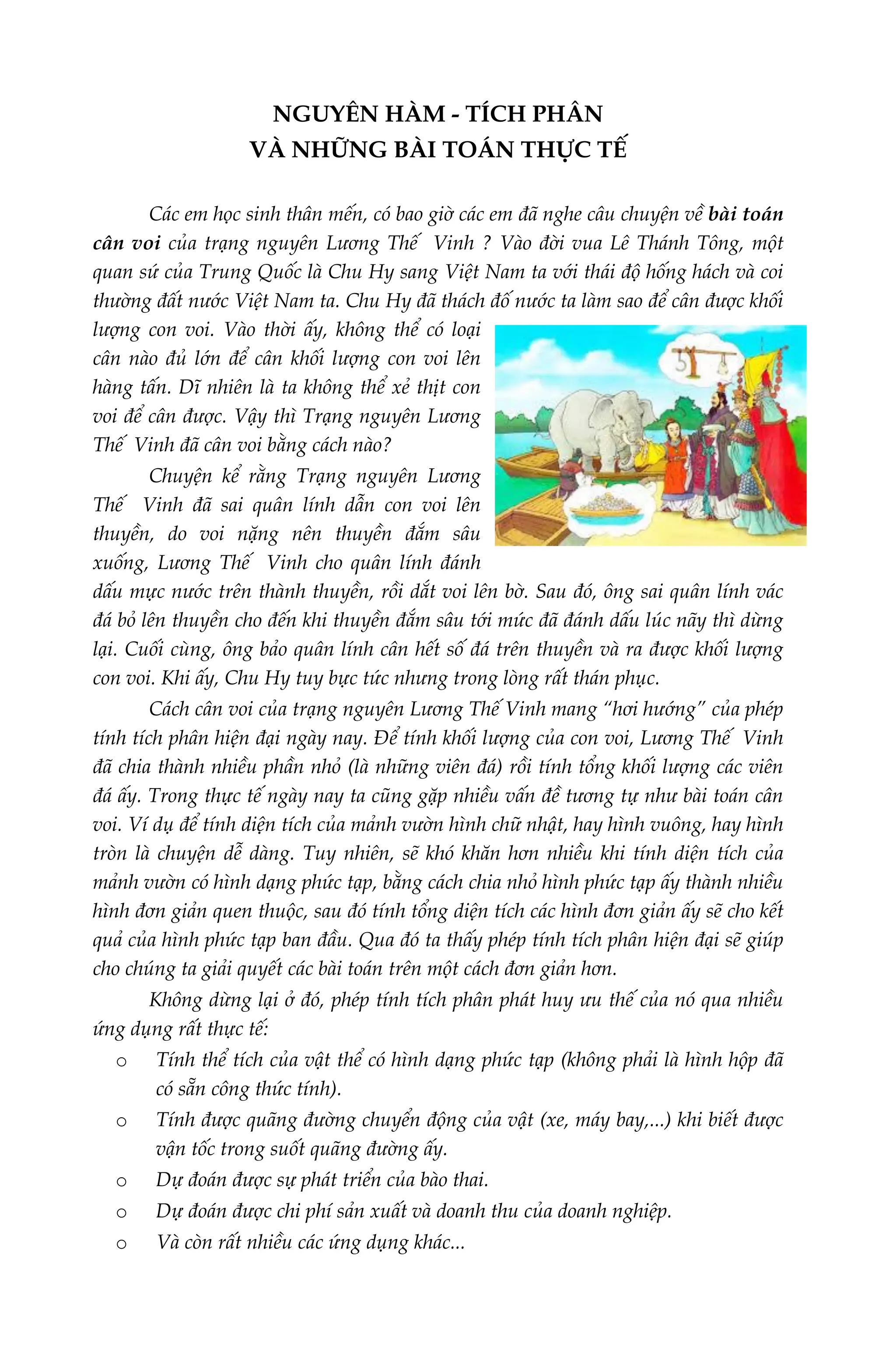 [CPO - Tạp chí và tư liệu toán học] Thực tế Nguyên Hàm - Tích Phân | PDF