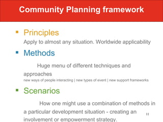 Community Planning: Principles, Methods, Scenarios | PPT