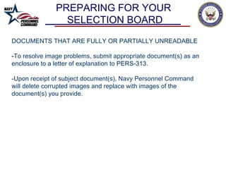 CPO Selection Board Brief 2012 (FY2013) | PPT