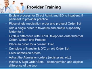 CPOE - Computerized Physician Order Entry | PPTX