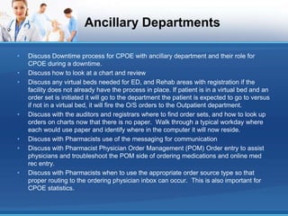 CPOE - Computerized Physician Order Entry | PPTX