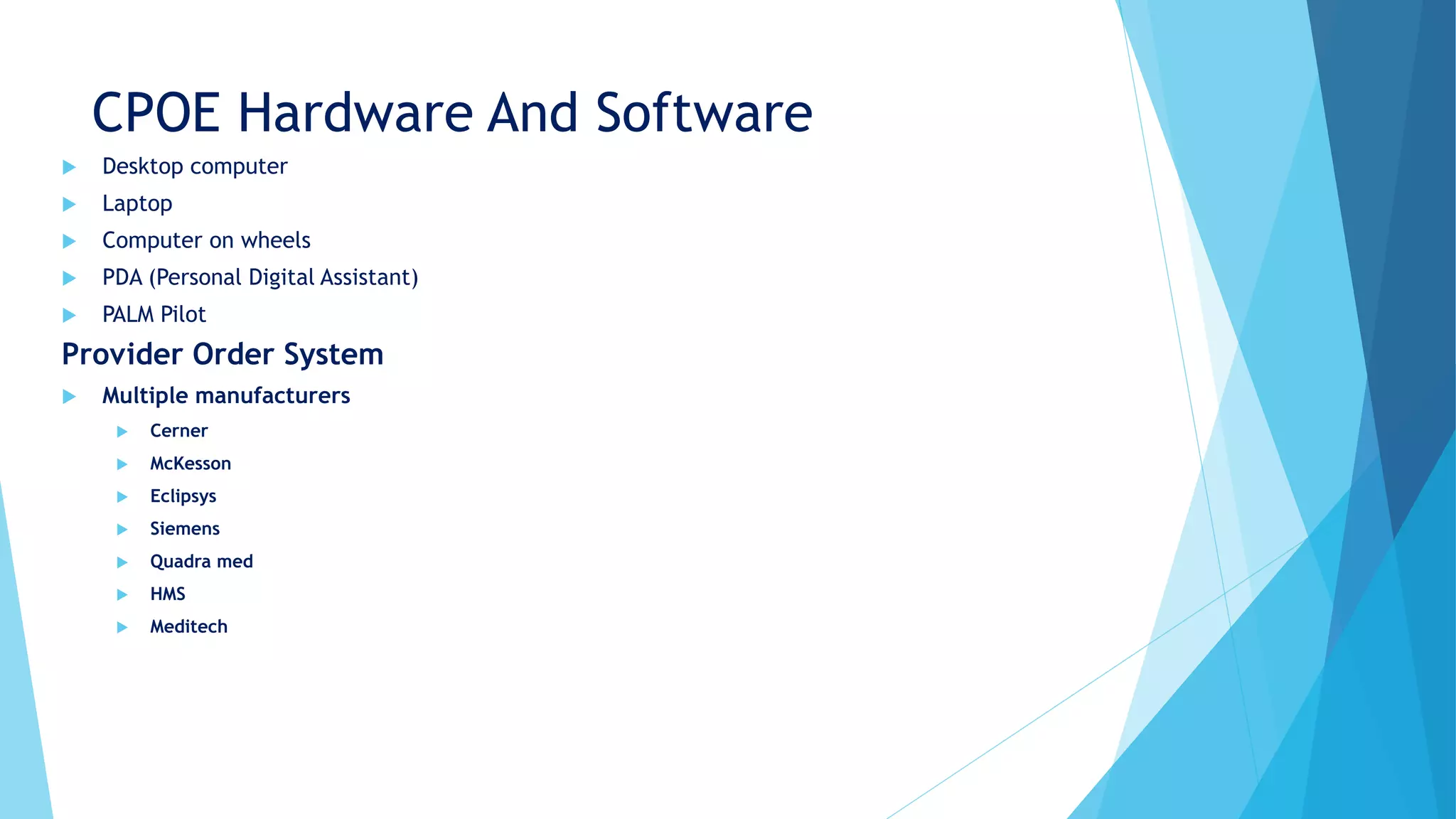 CPOE | PPTX