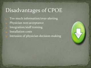 Cpoe ppt | PPT