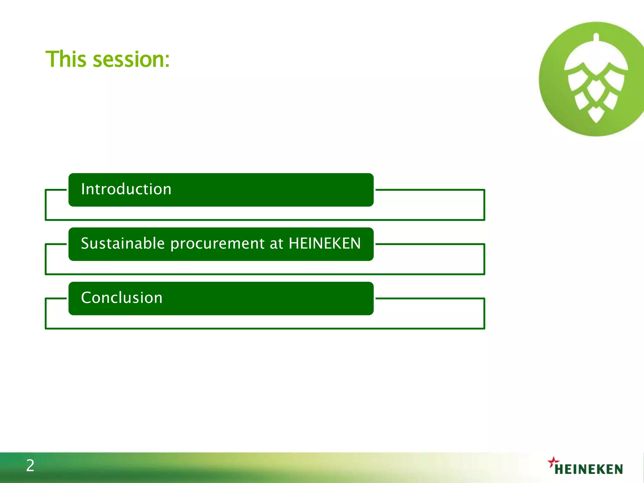 David Spacey, Director of Global Procurement at Heineken ...