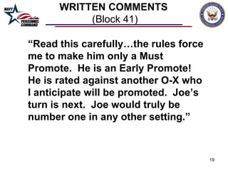 Cpo fitrep observations | PPT