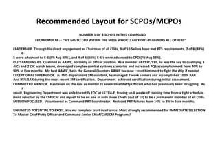 Cpo fitrep observations | PPT