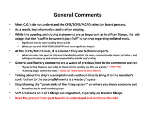 Cpo fitrep observations | PPT