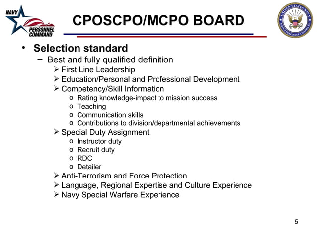 Cpo fitrep observations | PPT
