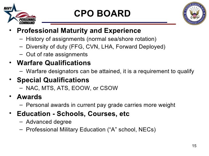 Cpo fitrep observations
