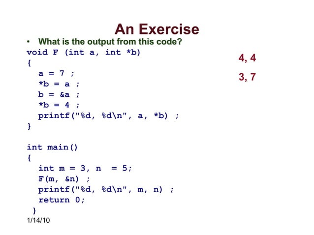 C pointer basics | PPTX