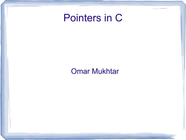C Pointers | PDF | Programming Languages | Computing