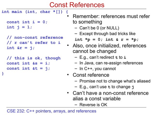 C++ Pointers And References | PPT