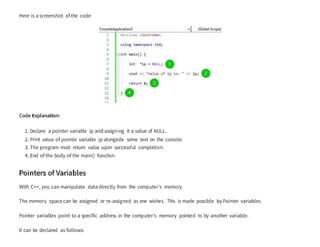 C++ Pointers with Examples.docx