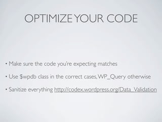 doing_it_right() with WordPress | PPT