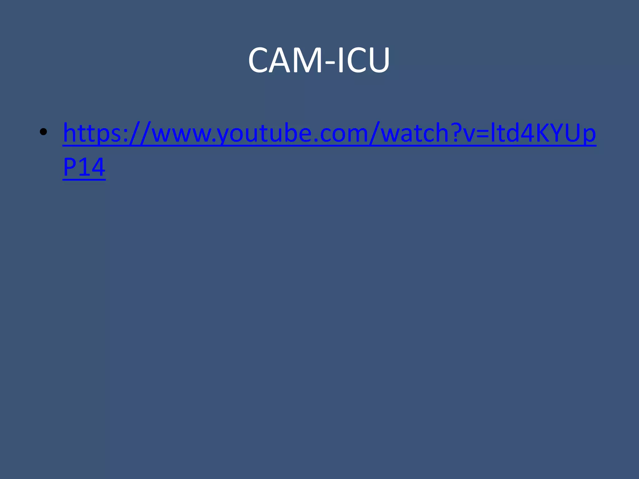 CPOT / RASS / CAM-ICU | PPTX
