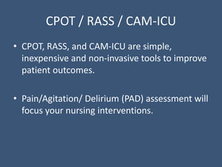 CPOT / RASS / CAM-ICU | PPTX
