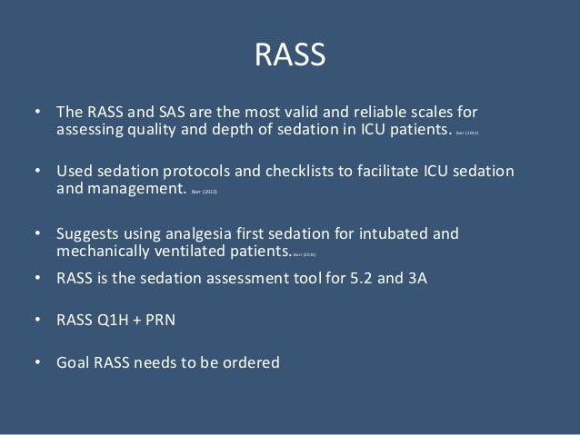 CPOT / RASS / CAM-ICU